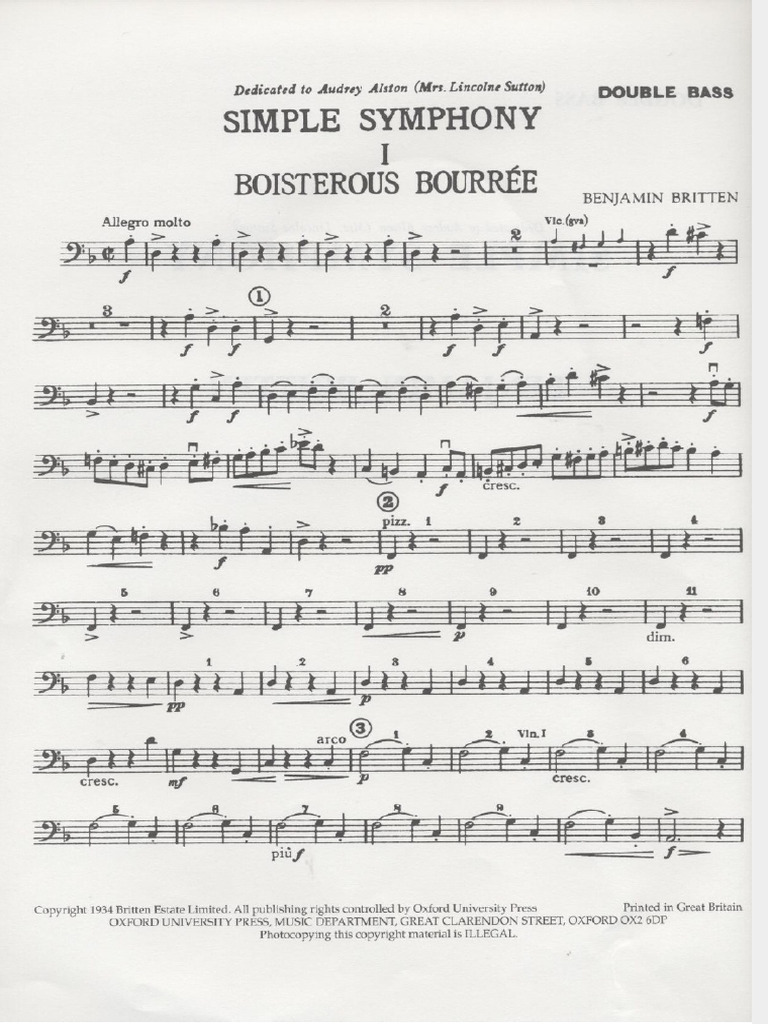 Dokumen - Tips - Britten Simple Symphonybass | PDF