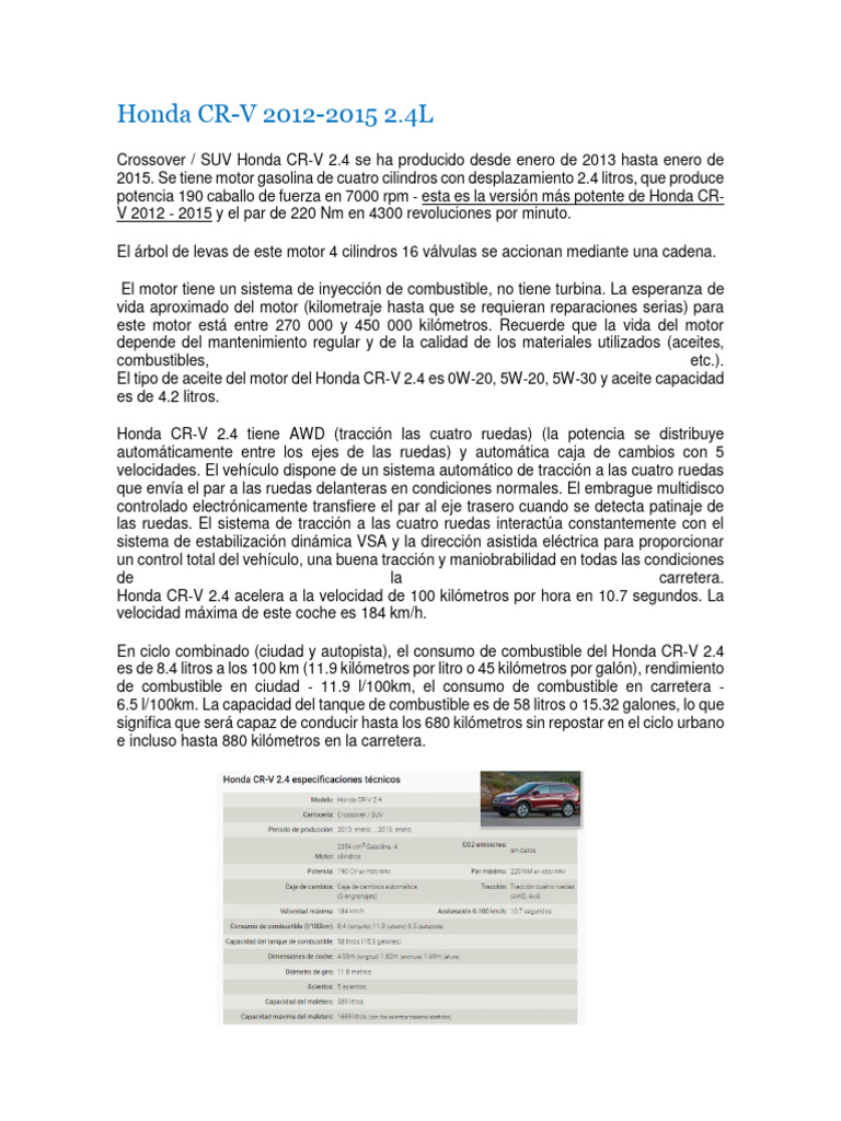 Honda CR-V | PDF