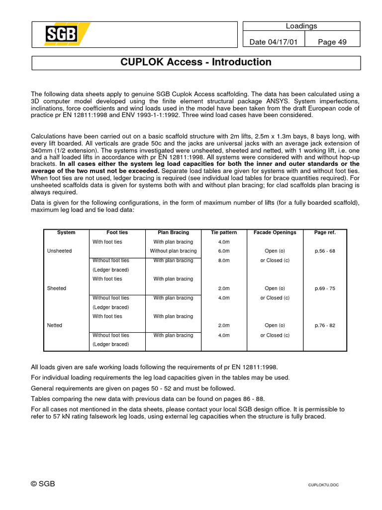 Cuplok Access | PDF | Scaffolding | Mechanical Engineering