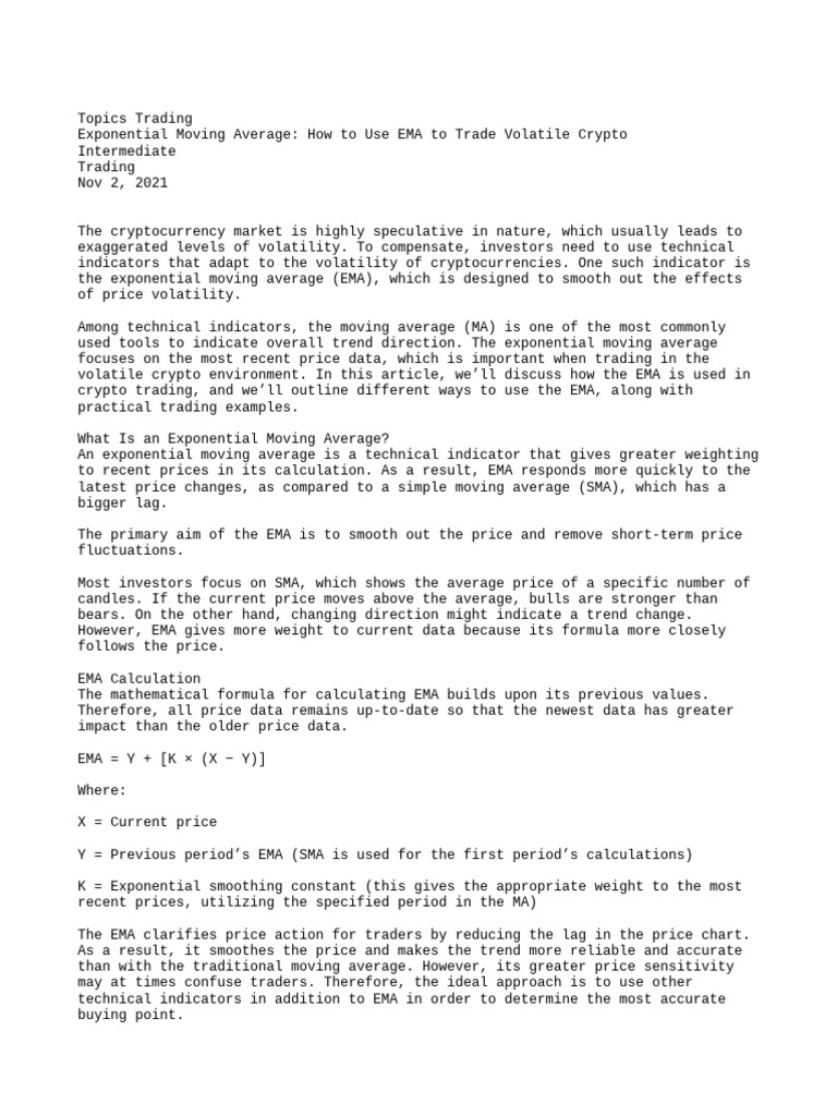 Ema Indicator Pdf