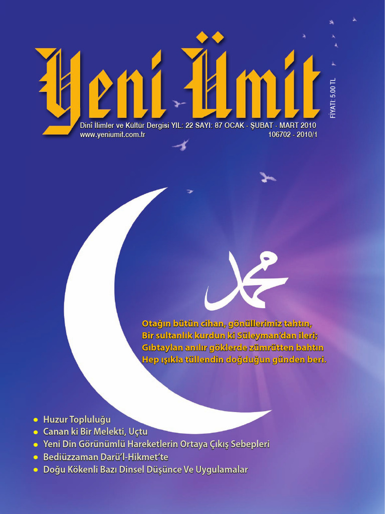 Yeni Umit Dergisi 87-2010 - 1 | PDF