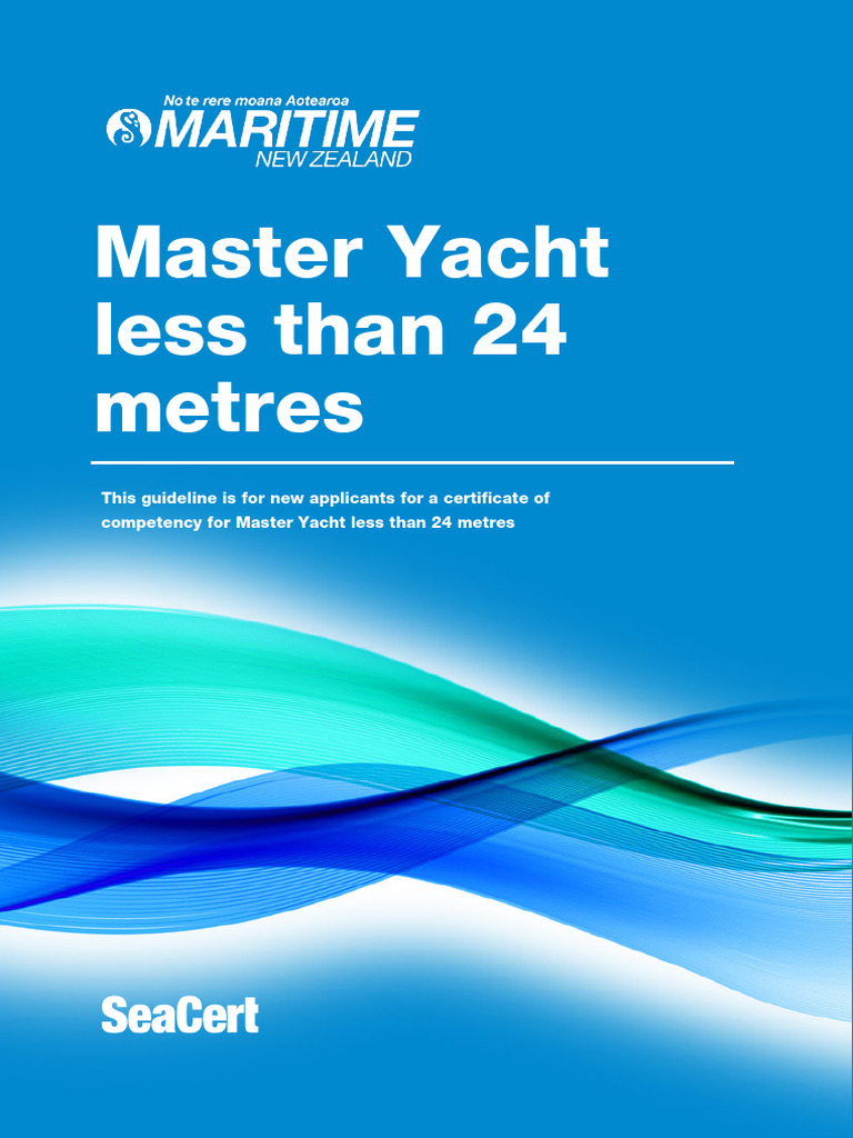 Master Yacht Less Than 24 Metres MNZ Guideline | PDF | Qualifications | Vocational Education