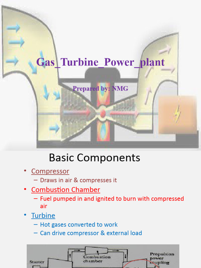 Gas Turbine Power Plant | PDF | Gas Turbine | Engines