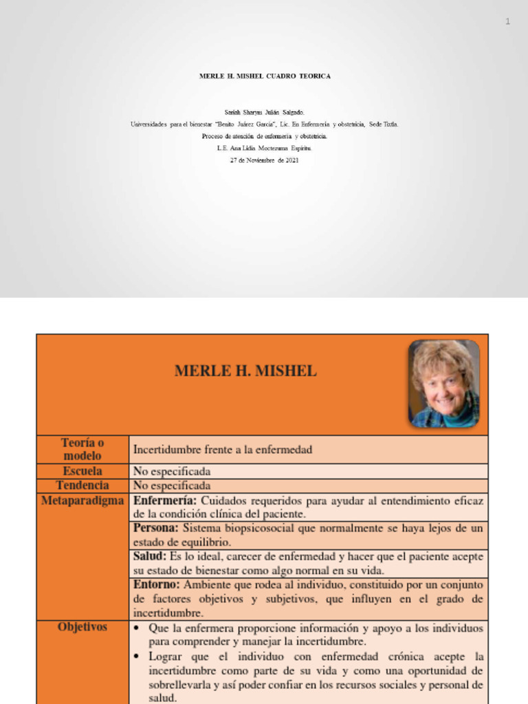 Cuadro Merle H Mishel | PDF