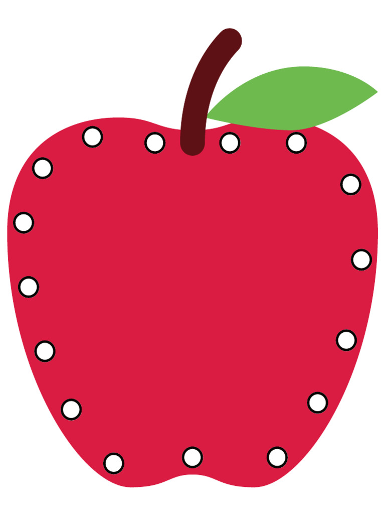 Colorful Fruits Lacing Cards Fine Motor Skills Activity Worksheet | PDF