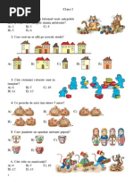 Subiecte Clasa I La Canguraşul Matematician | PDF