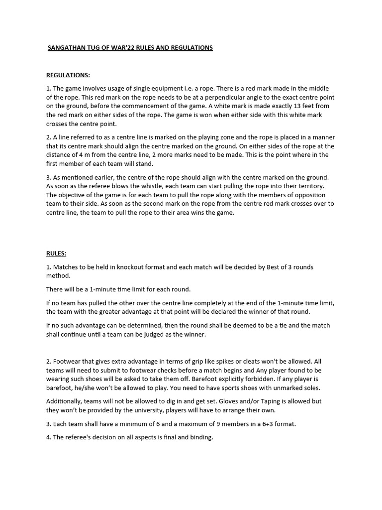 Tug Of War Rules: A Comprehensive Guide – SAWBKZ