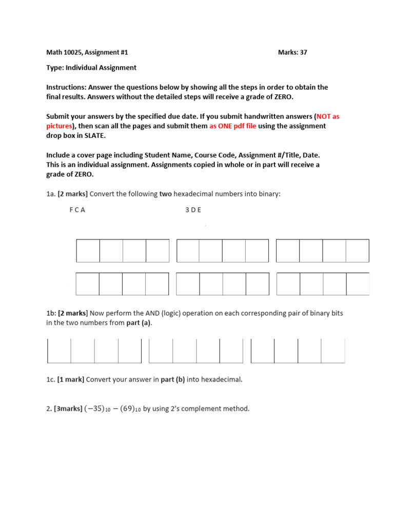 Math Assignment | PDF