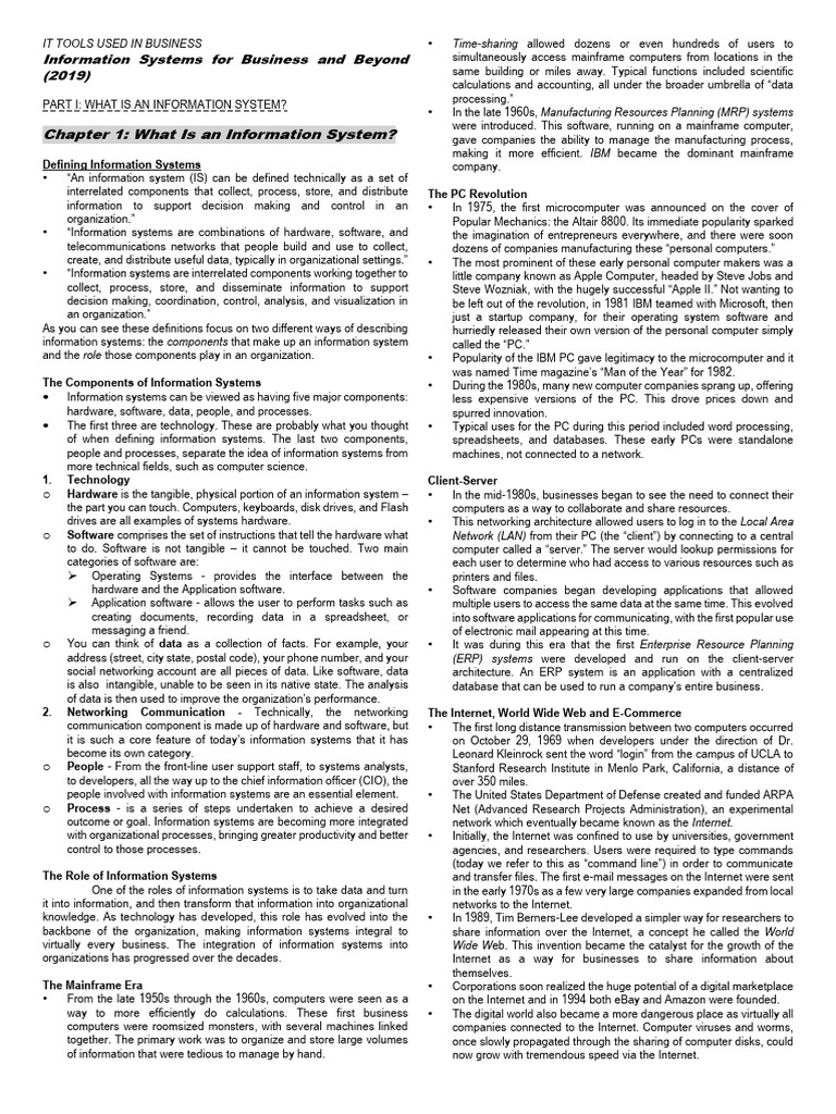 It Tools Used in Business | PDF | Personal Computers | Operating System