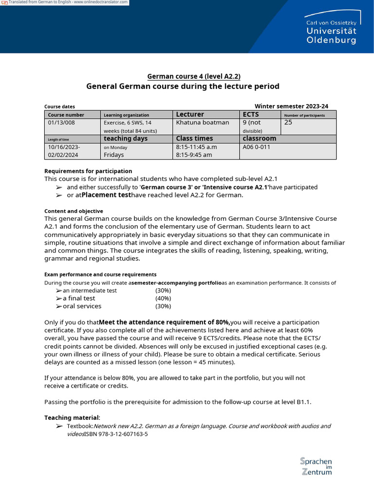 KB - DK 4 - A2.2.de - en | PDF | Learning | Human Communication