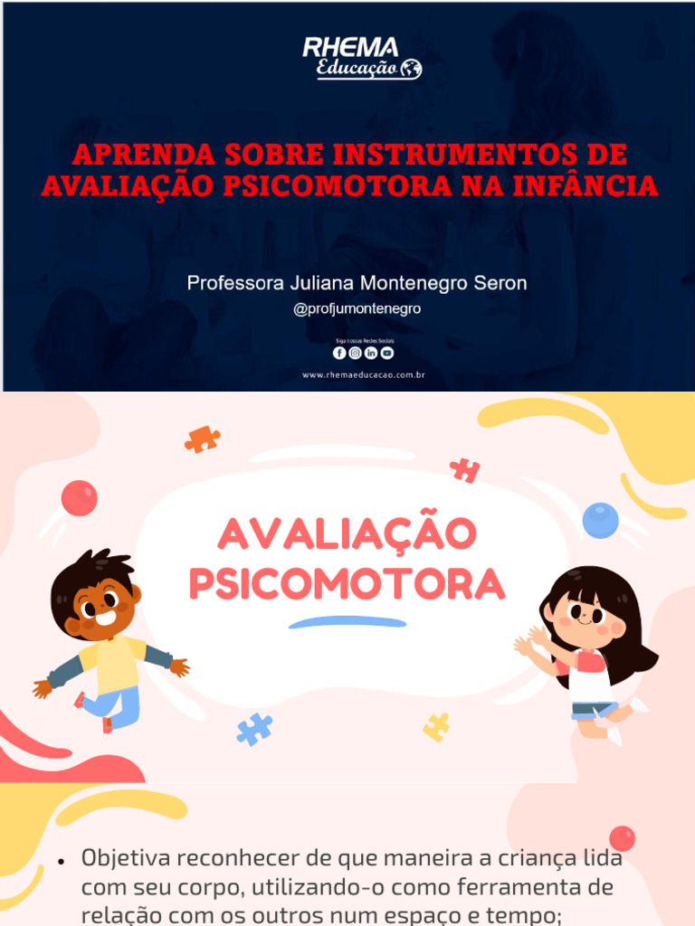Avaliação Psicomotora - 02.9 | PDF | Aprendizado | Ciência cognitiva