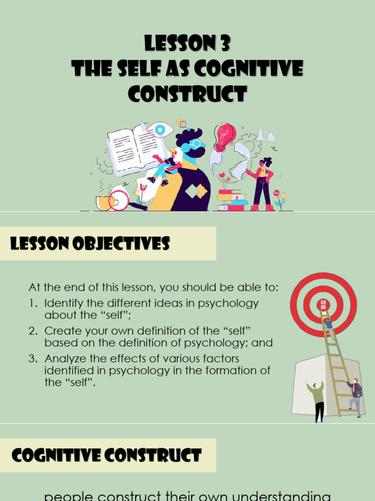 GNED 08-Lesson 3-The Self As Cognitive Construct | PDF | Self Concept | Id