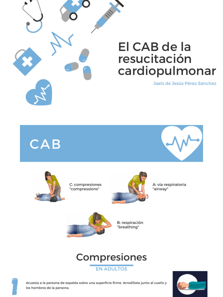 El CAB de La Resucitación Cardiopulmonar Corregido Jaels Pérez | PDF ...