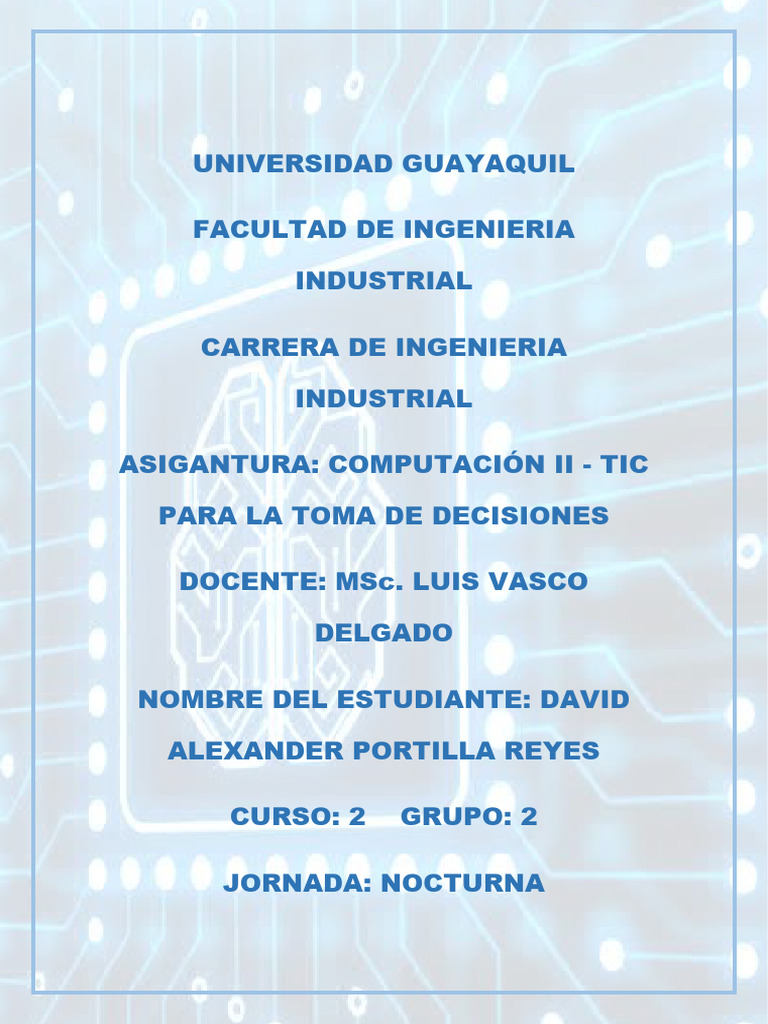 5 Graficos Utilizados en Exel David Portilla | PDF 5 Graficos Utilizados en Exel David Portilla | PDF