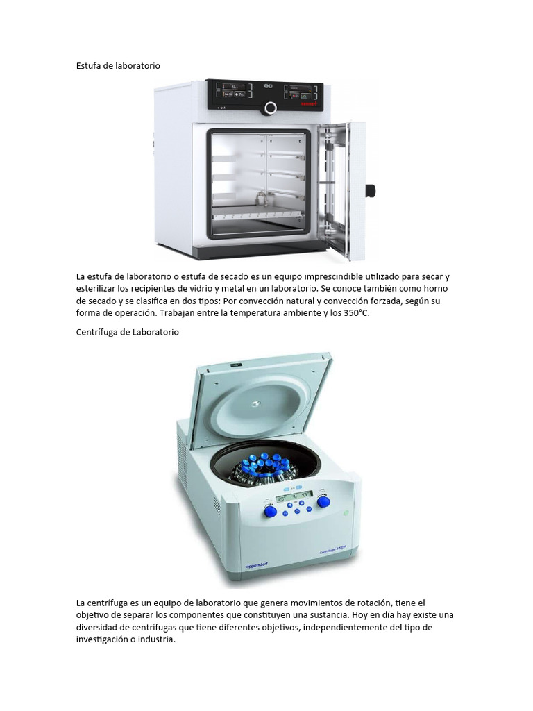 Equipos de Laboratorio | PDF | Laboratorios | Esterilización (Microbiología)