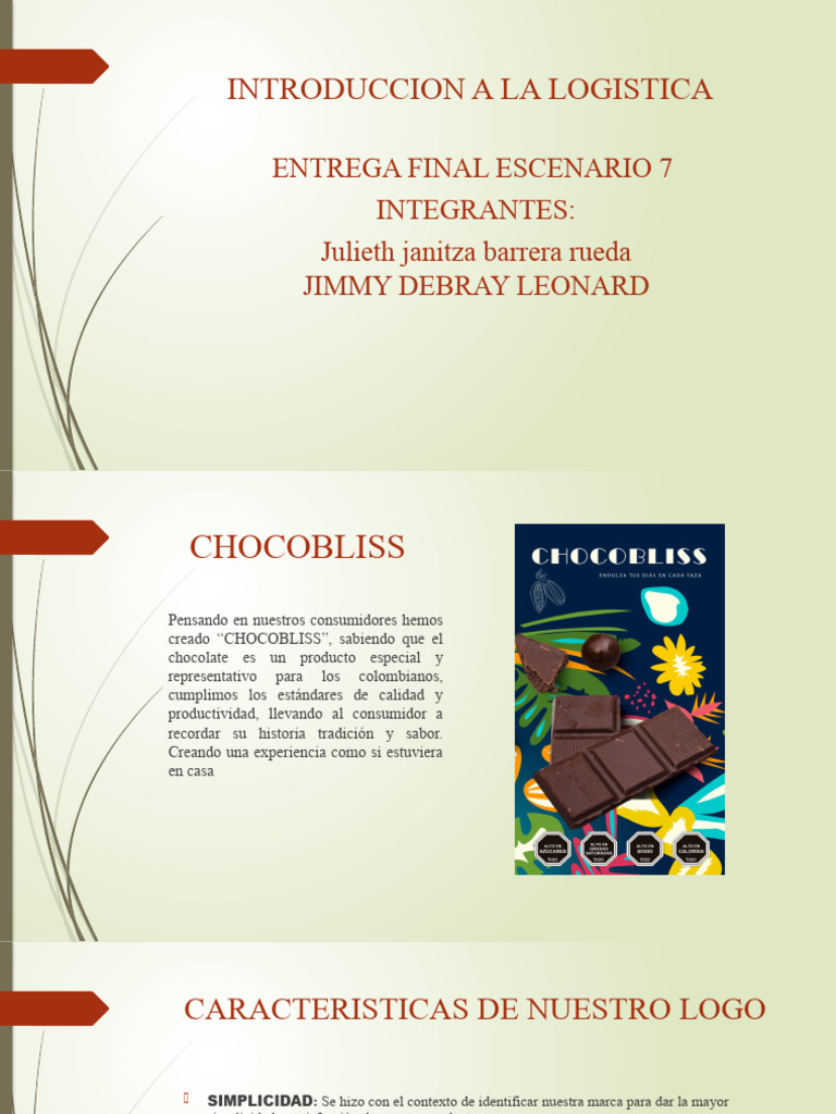Introduccion A La Logistica Entrega Final Diapositivas | PDF