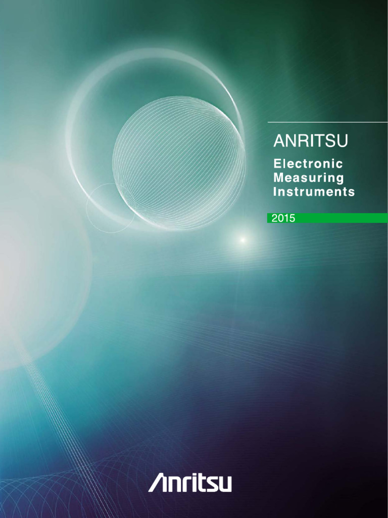 Anritsu 2015 | PDF | Computer Network | Microwave