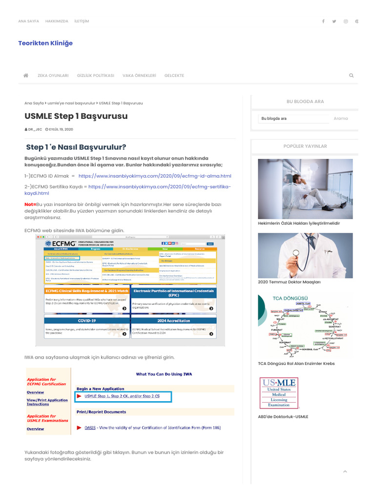 Step1 Basvuru Rehberi | PDF