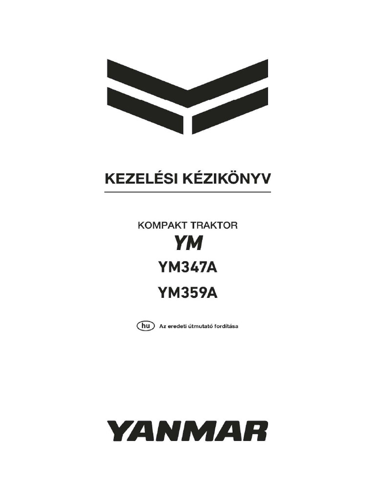 Hungarian YM347A-YM359A Operator-Manual-0A042-HU0242 WEB LR | PDF