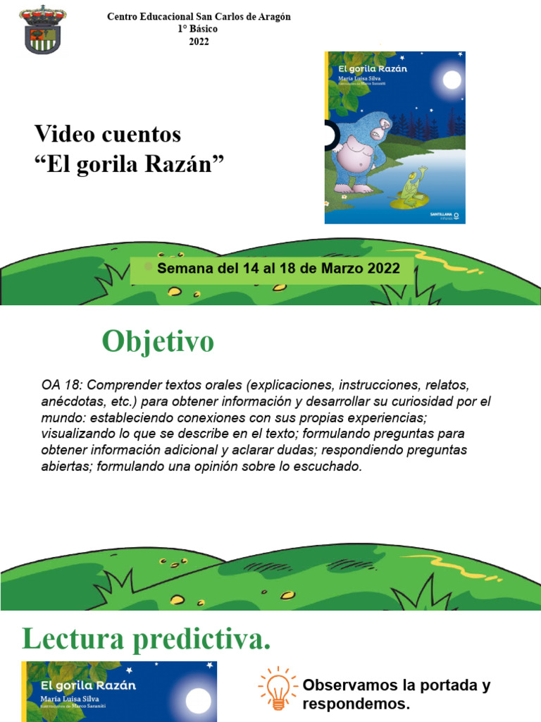 Video cuentos El gorila Razán | PDF