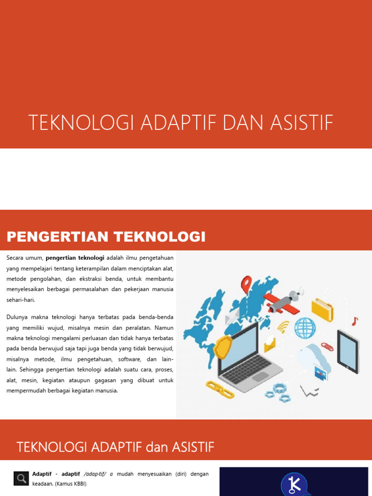 Teknologi Adaptif untuk Pembelajaran ABK | PDF
