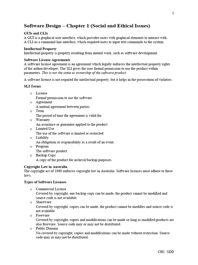 Chapter One - Social and Ethical Issues (Sam Gresham) | PDF | Source ...
