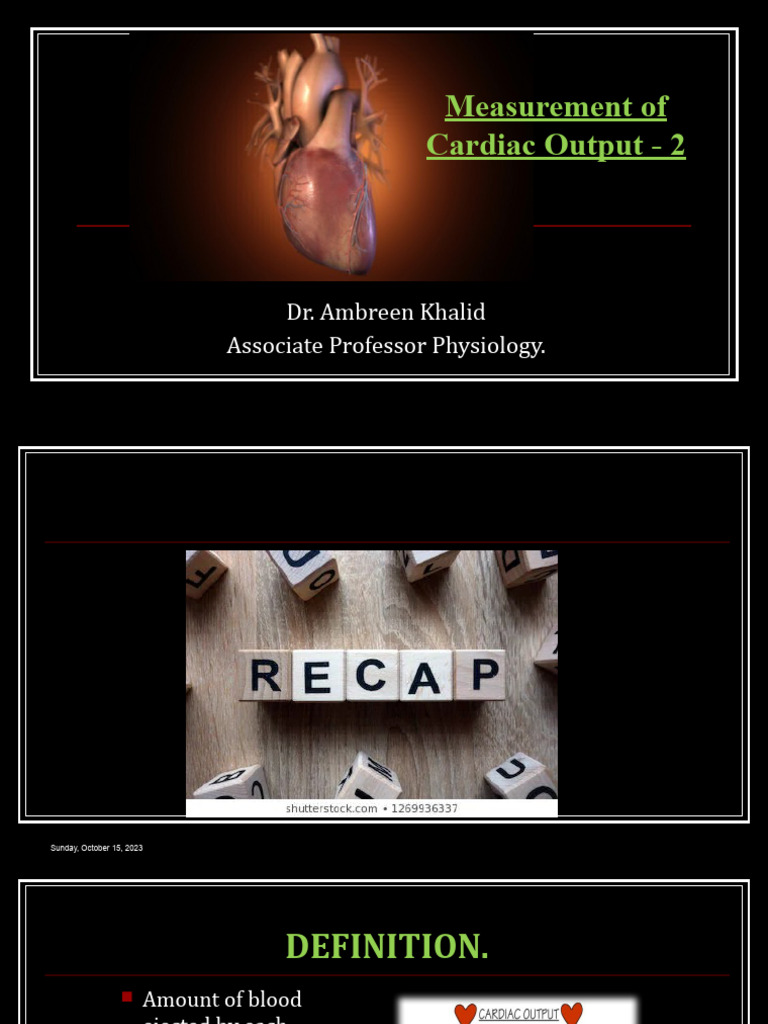 2.cardiac Output 17 | PDF | Heart | Physiology 2.cardiac Output 17 | PDF | Heart | Physiology