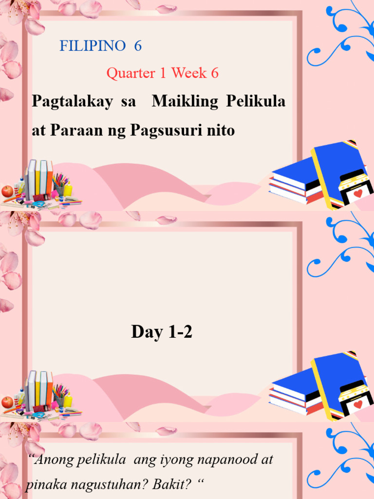Filipino 6: Quarter 1 Week 6 | PDF