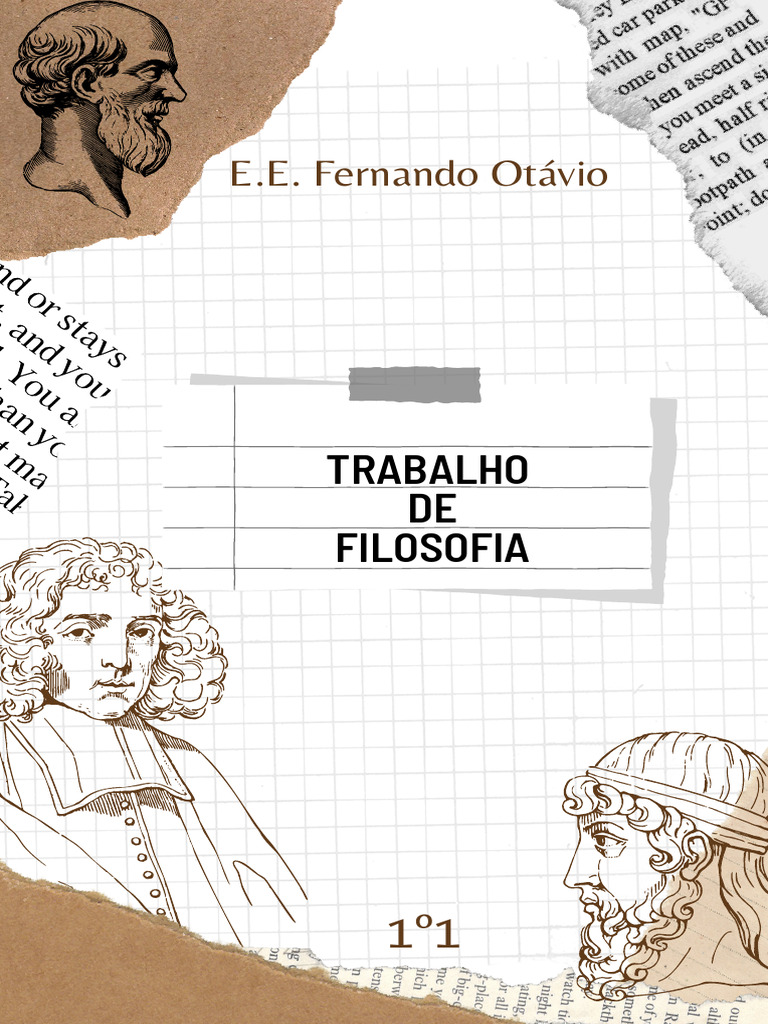 Capa Do Trabalho de Filosofia | PDF