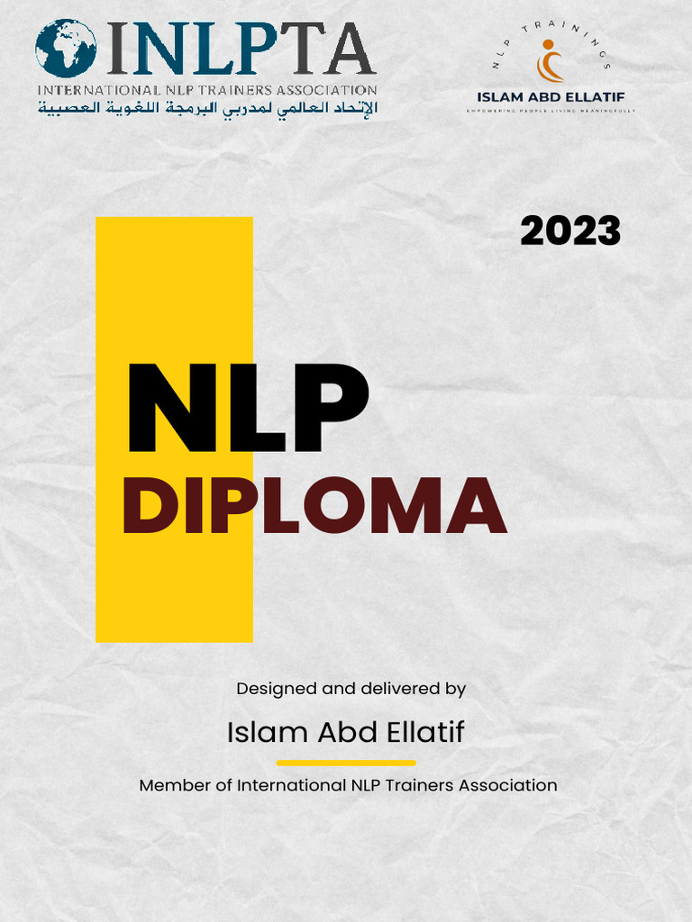 Nlp Diploma 4 Pdf Neuro Linguistic Programming Psychology