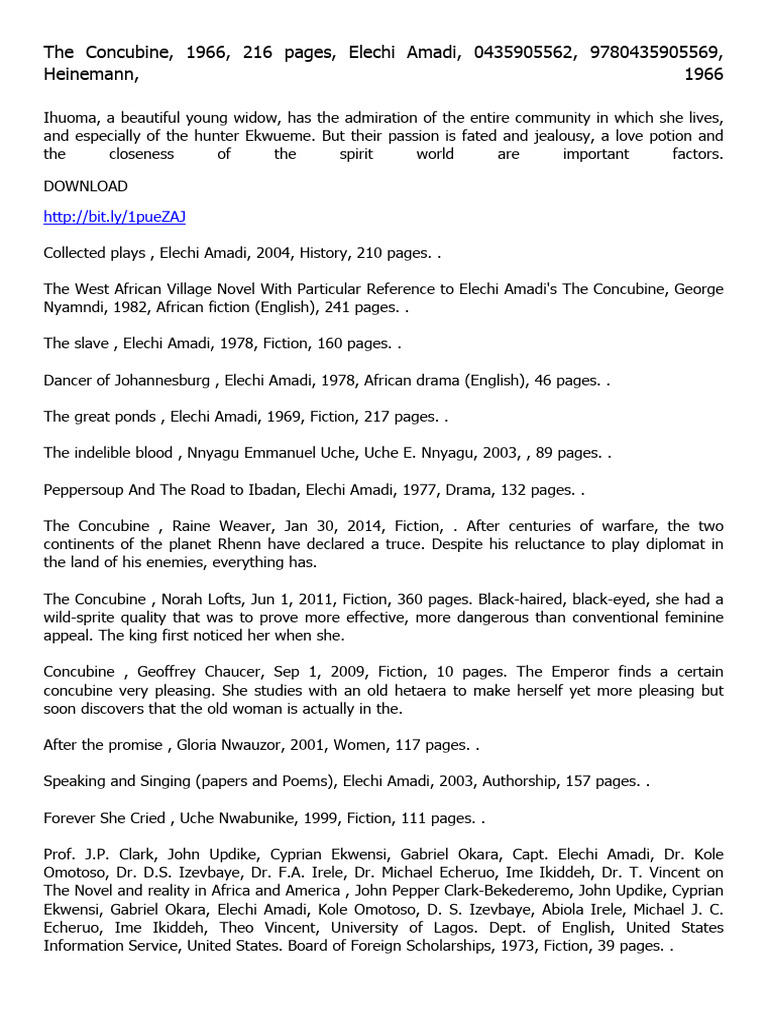 The Concubine | PDF