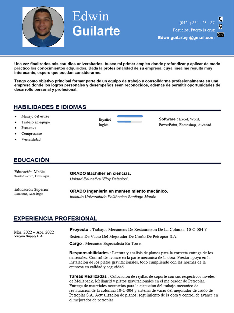 Edwing CV Wiex | PDF