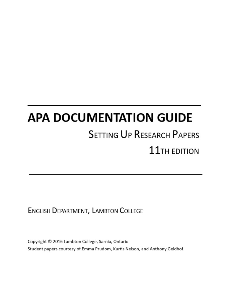 APA Guide 11th Edition 2016 Final | PDF | Digital Object Identifier ...