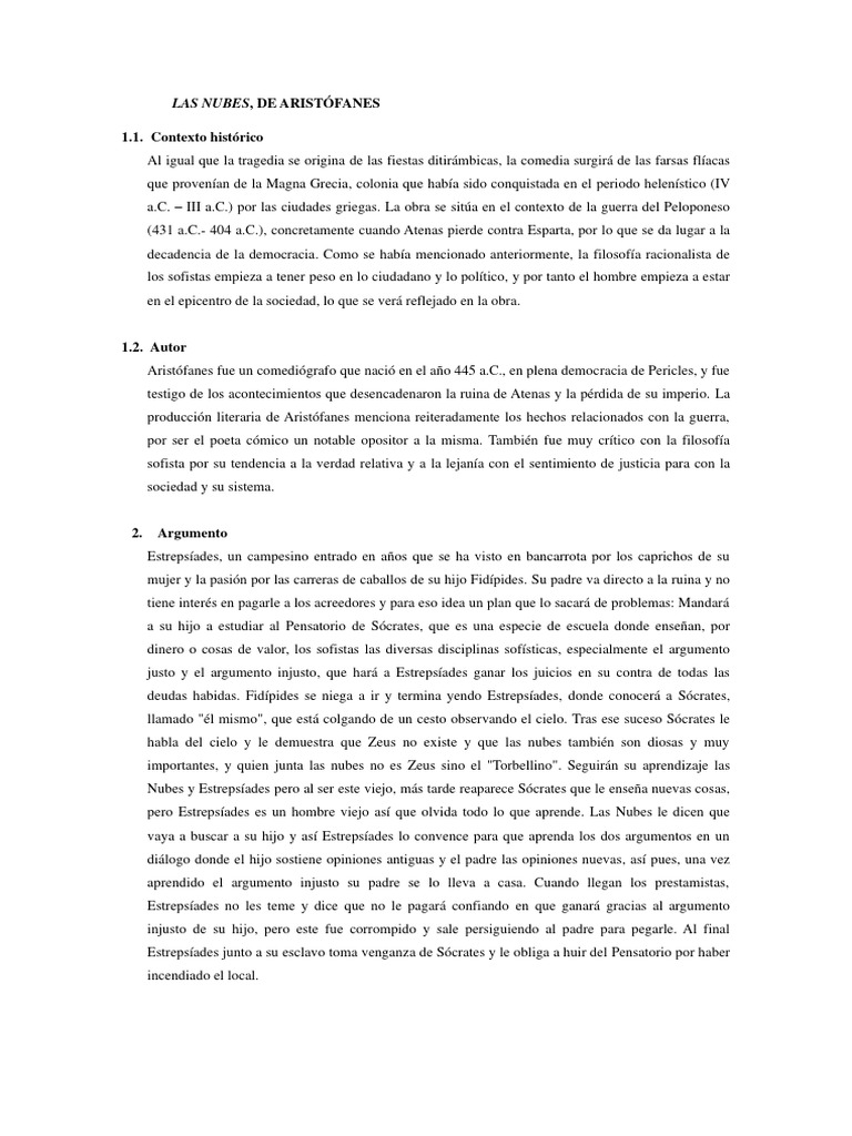 Las Nubes Aristófanes Marga Pdf