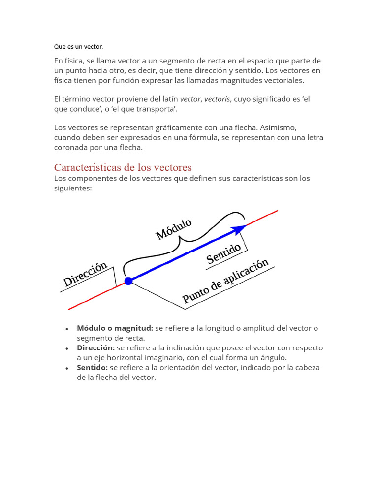 Que Es Un Vector Fisica | PDF | Métodos y materiales de enseñanza