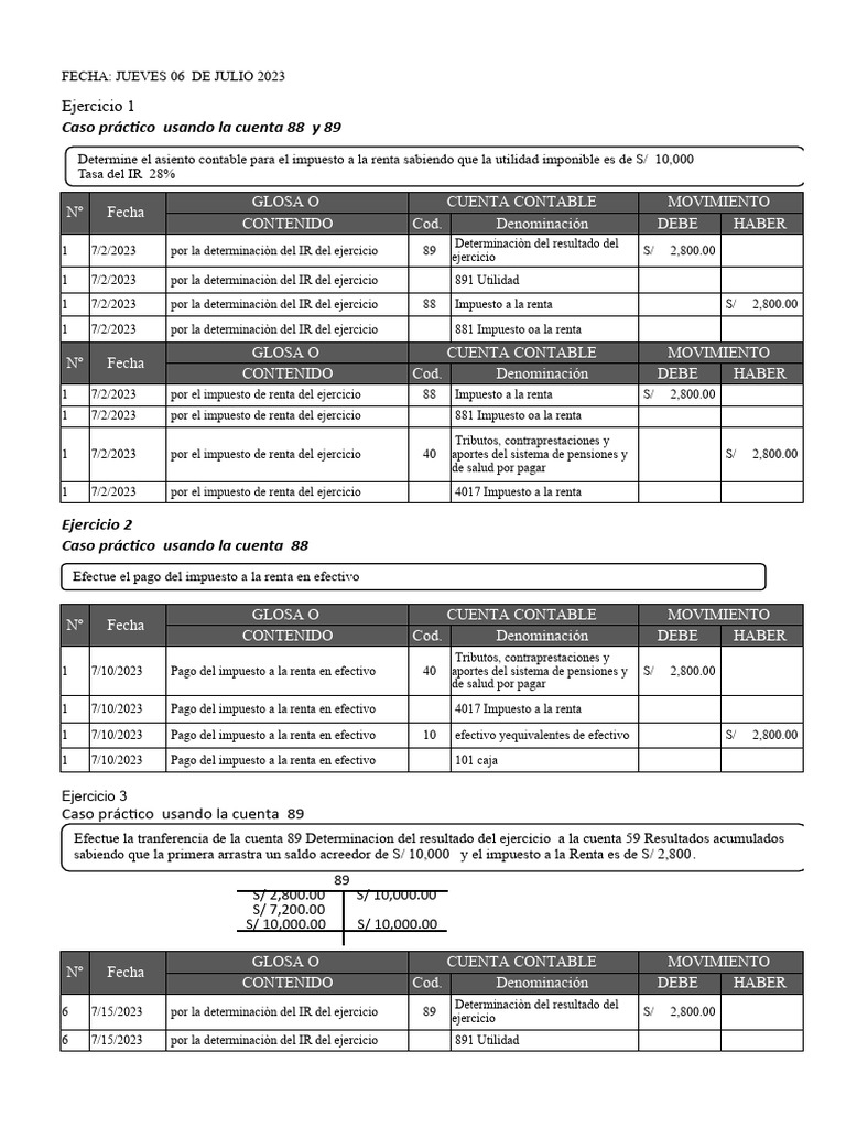 Sesión 28 Excel - Elemento 8 | Descargar gratis PDF | Impuestos | Impuesto sobre la renta