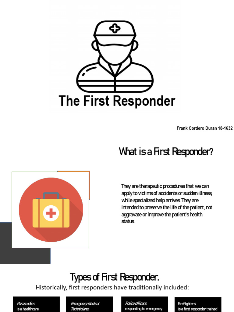 The First Responder | PDF | Emergency Medical Services | Hospital