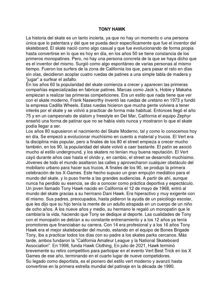 Tony Hawk 1 | PDF