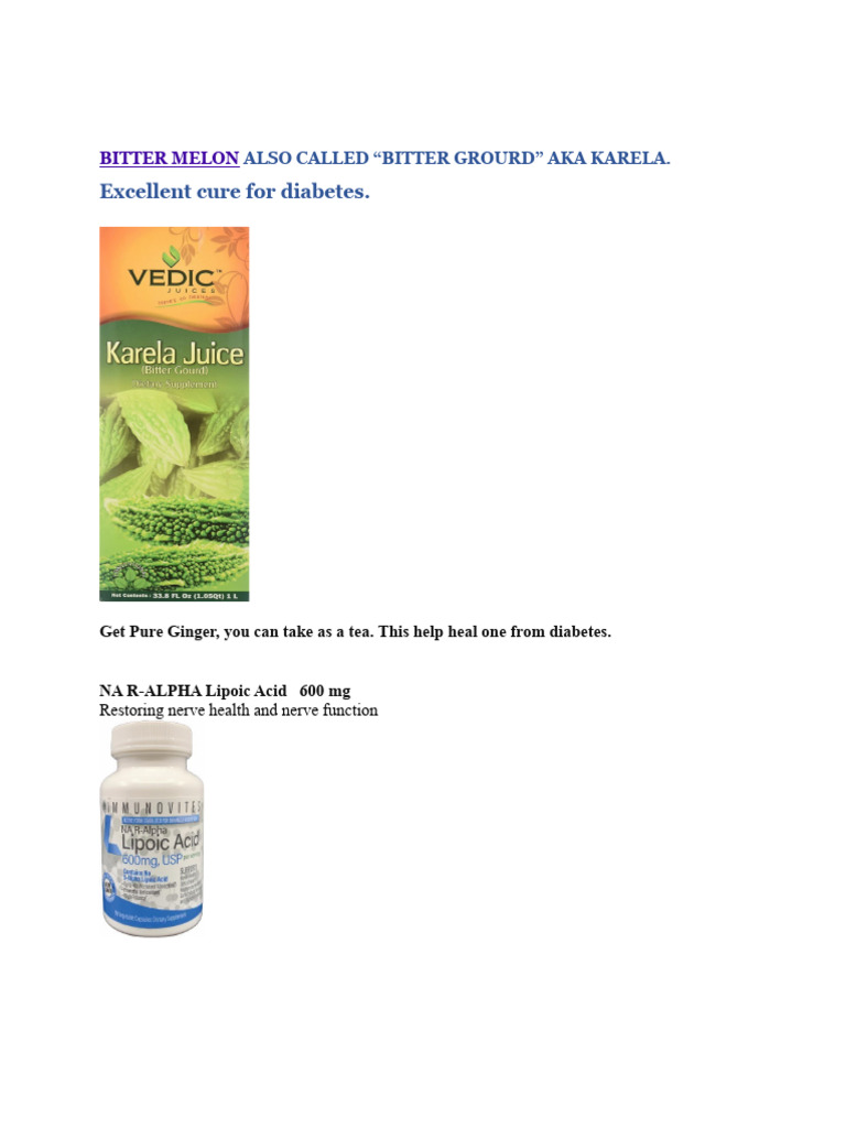 Bitter Melon Also Called | PDF