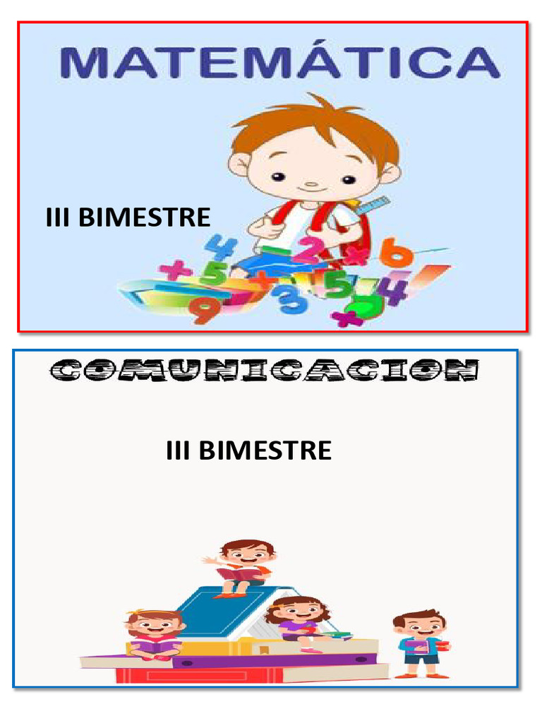 Carátulas Del Tercer Bimestre | PDF