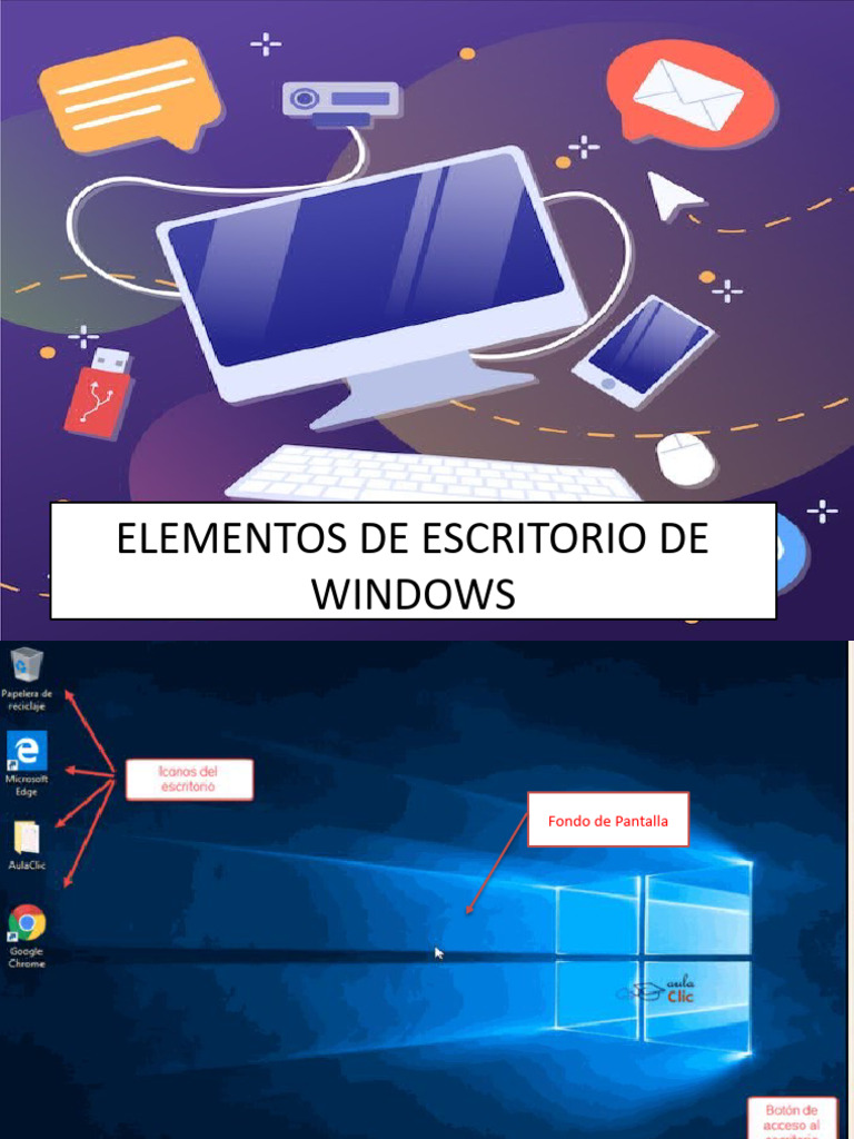 ELEMENTOS DE ESCRITORIO DE WINDOWS | PDF