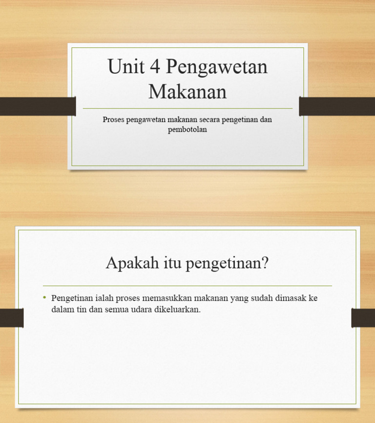 Pengawetan Makanan | PDF