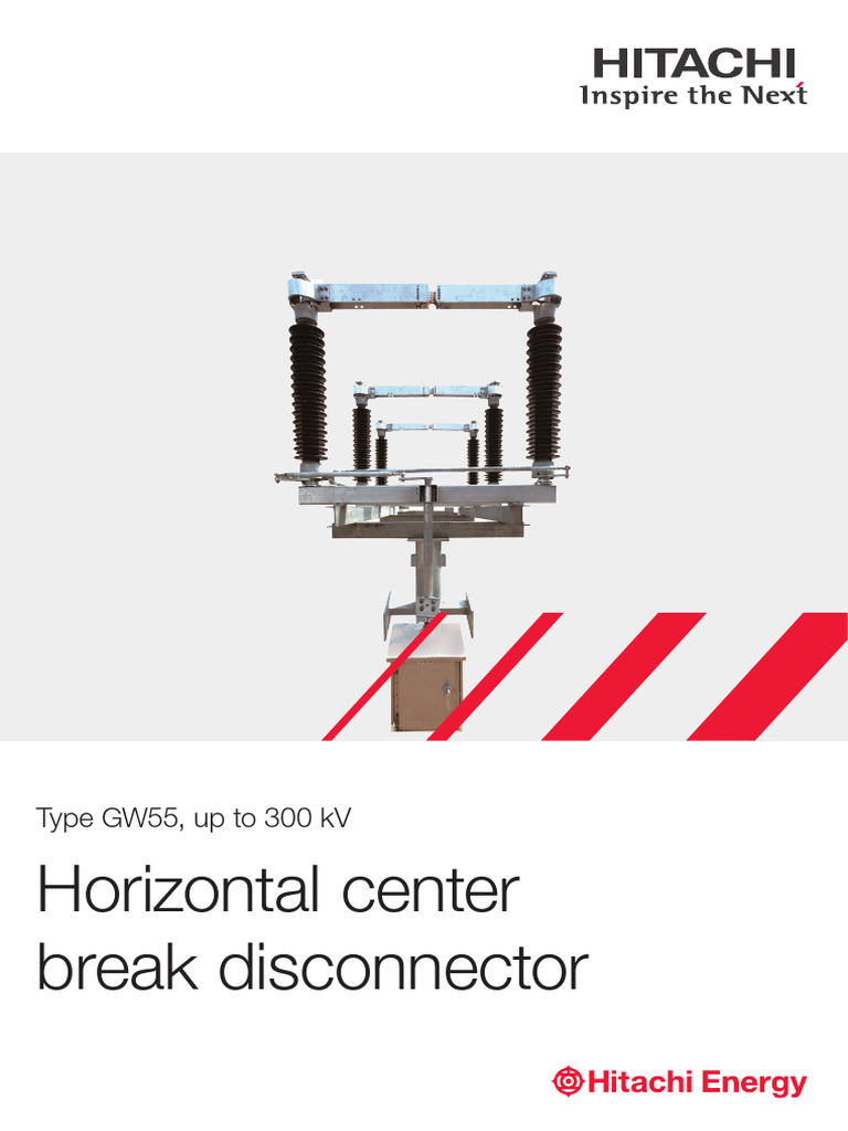 GW55 Horizontal Center Break Disconnector | PDF | Switch | Electrical ...