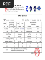 Wire Rope Test Certificate | PDF | Rope | Wire
