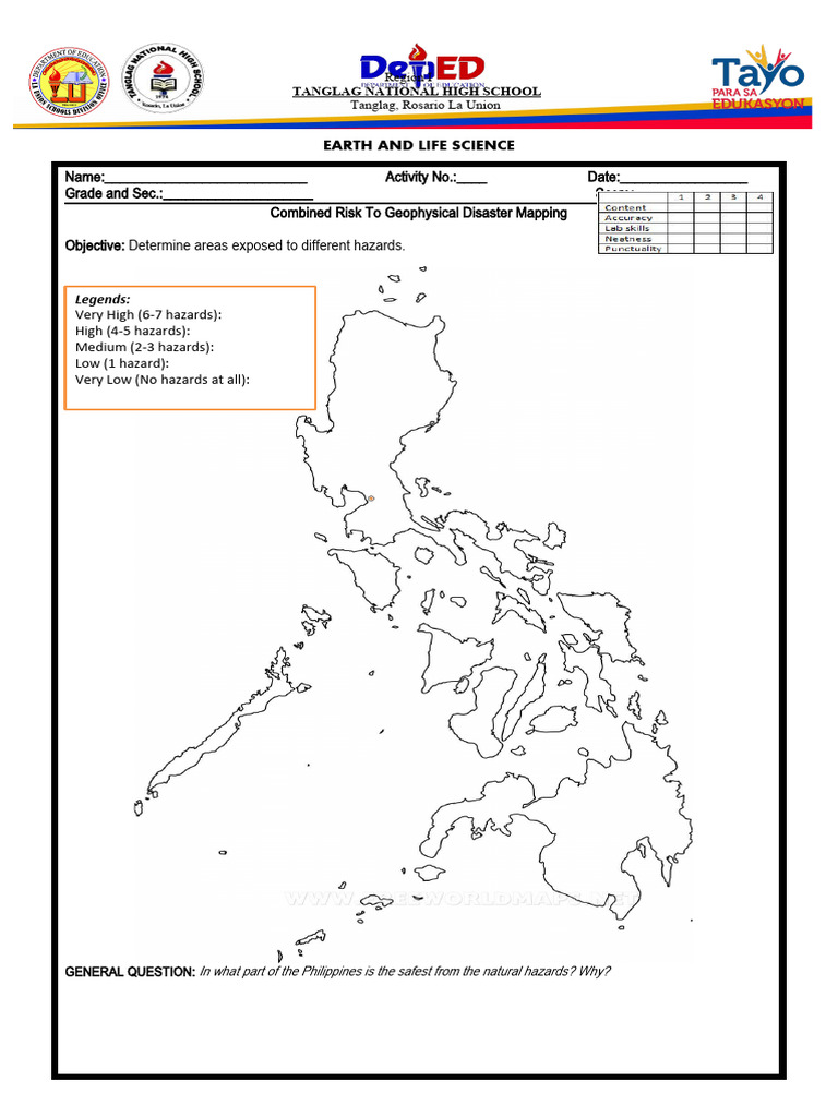 Combined Risk To Geophysical Disaster Mapping | PDF