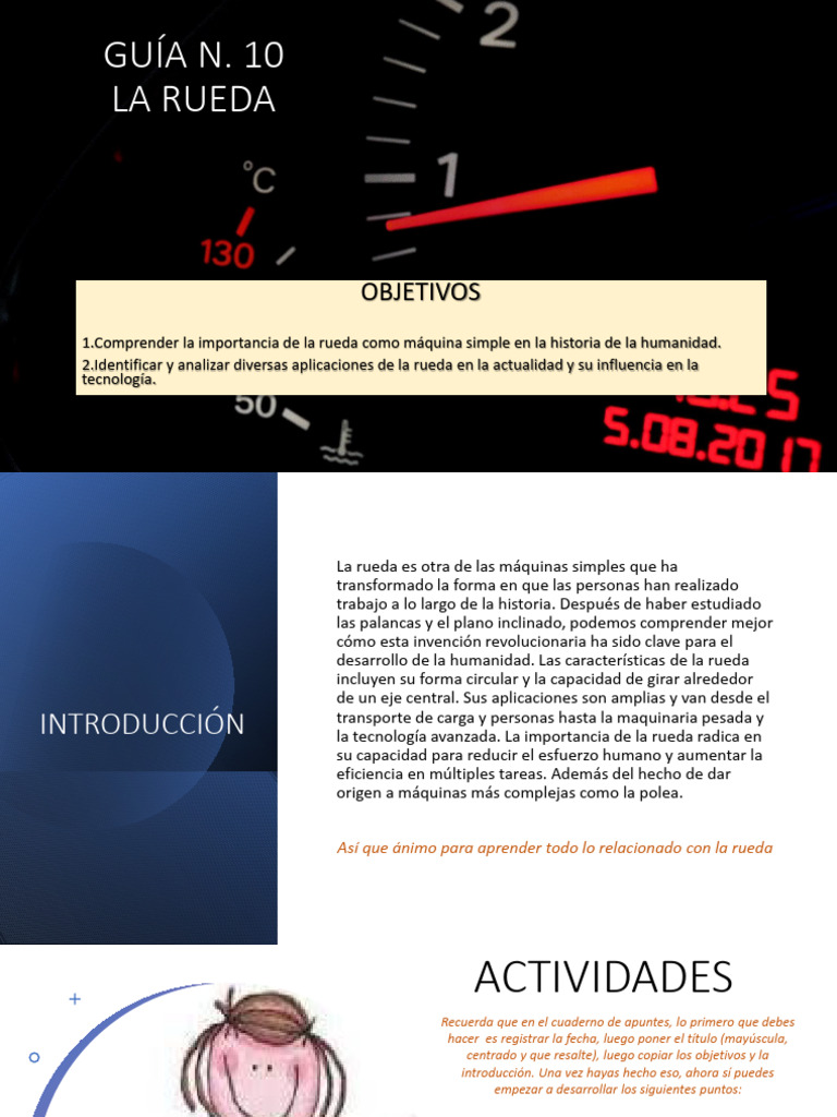 Guía N. 10 - La Rueda | PDF | Rueda | Mecánica