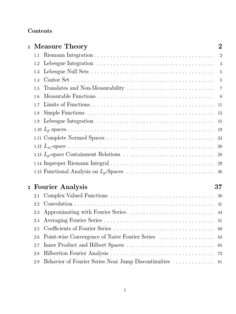 Measure Theory Notes | PDF | Integral | Lebesgue Integration Measure Theory Notes | PDF | Integral | Lebesgue Integration