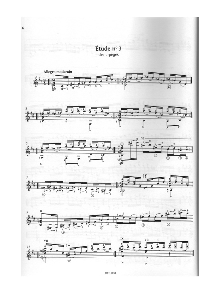 H. Villa-Lobos - Etude 3 | PDF
