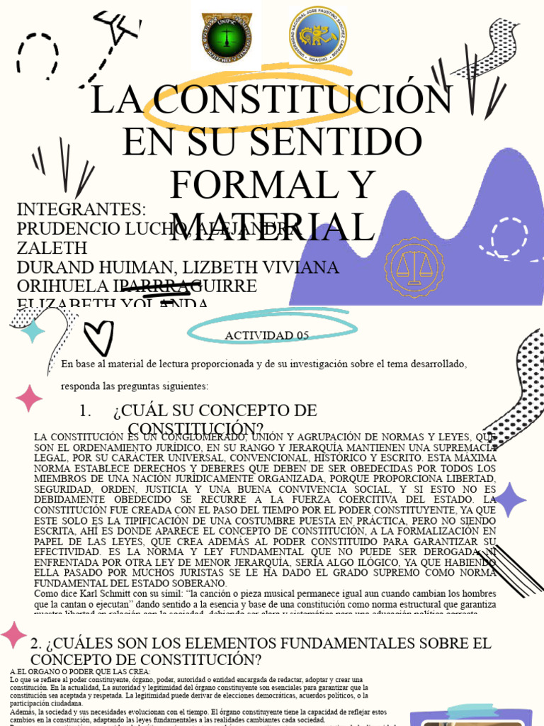 Constitución: Enfoques Formal y Material | PDF | Constitución | Democracia