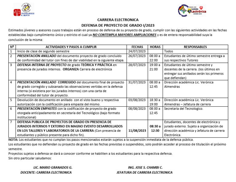 Defensa de Proyecto de Grado | PDF